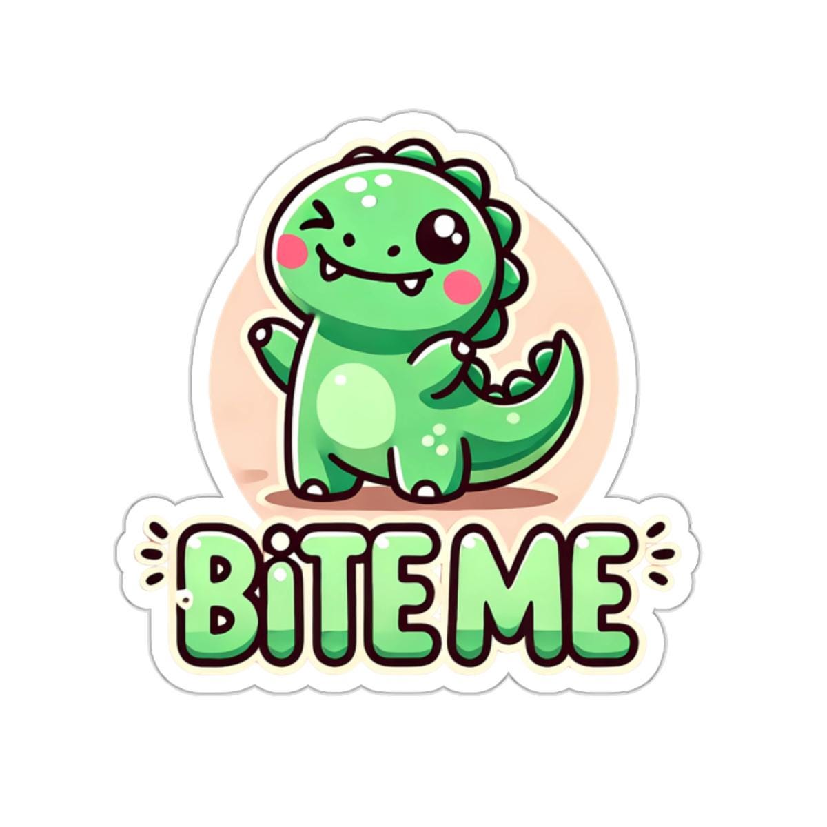 Dinosaur Stickers, Bite Me Stickers, Cute Sticker Set, Kids Stickers ...