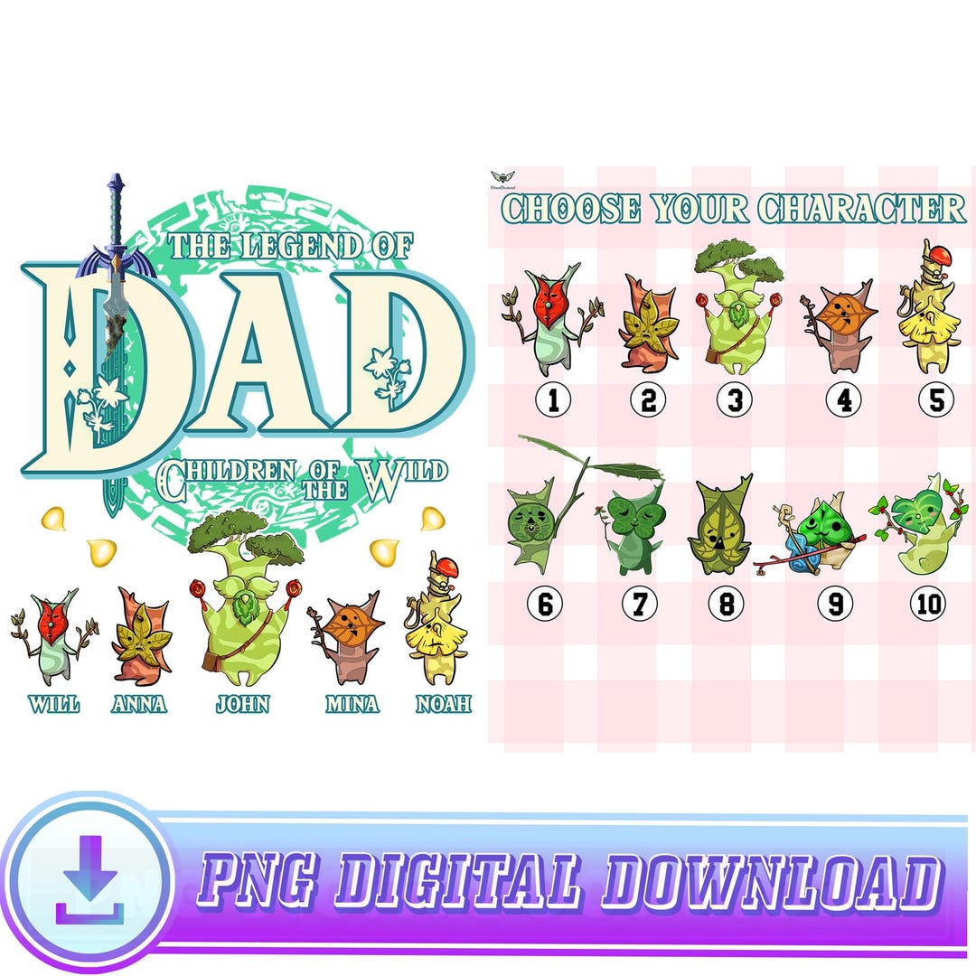 Custom the Legend of Dad Legend of Zelda PNG, Breath of the Wild Png ...