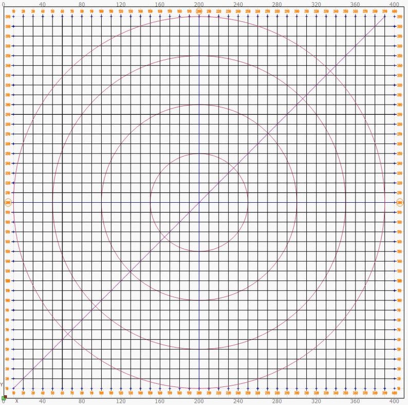 Lightburn File: Precise Positioning Grid for Vevor A7 Laser Engraver ...