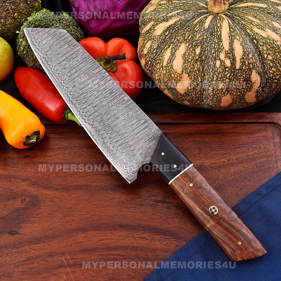 Bunka Knife Unique Damascus Steel Pattern Chef Knife Birthday Gift ...