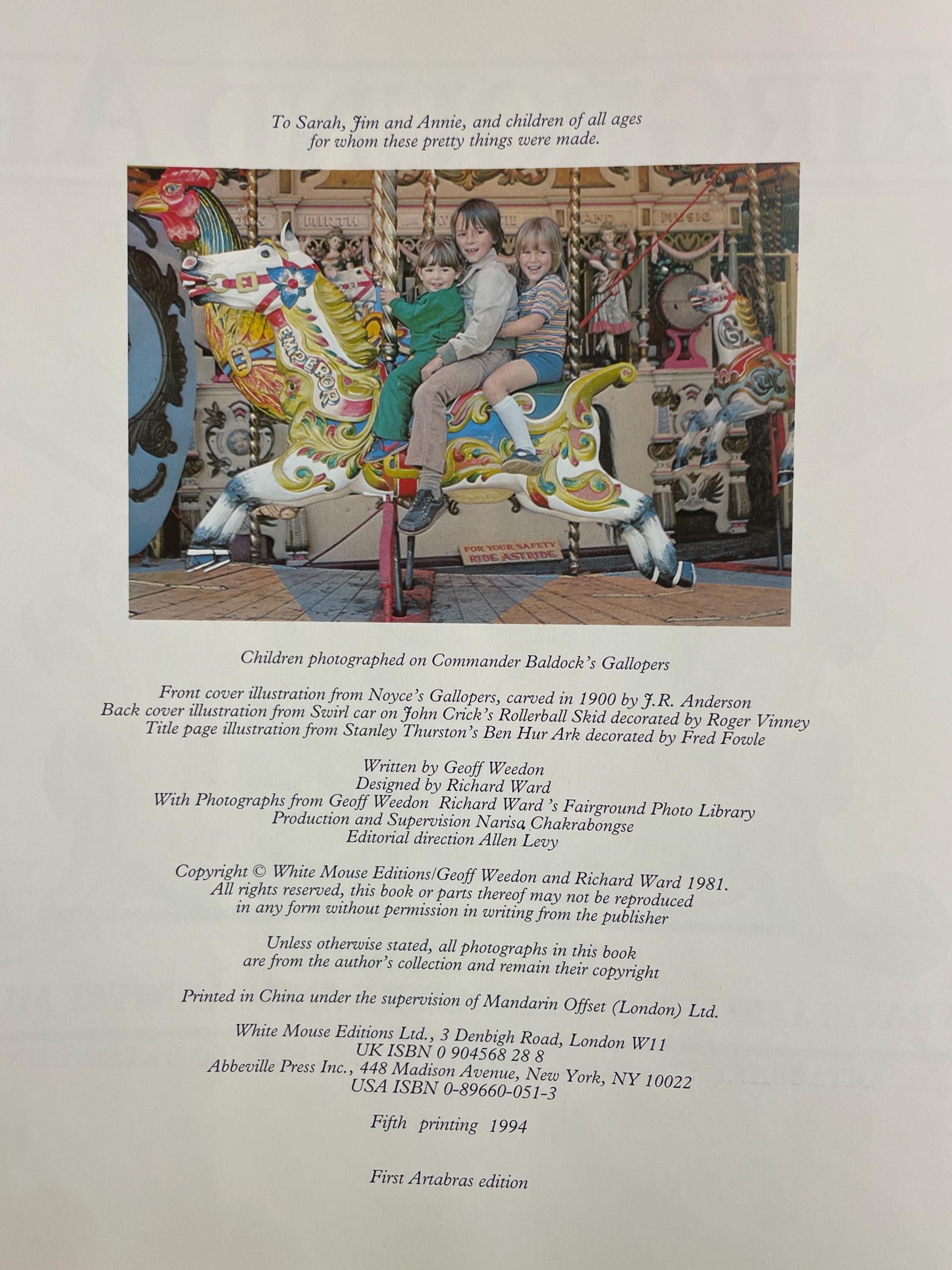 Fairground Art Book – 1981 First Edition, Carousel and Showman History ...