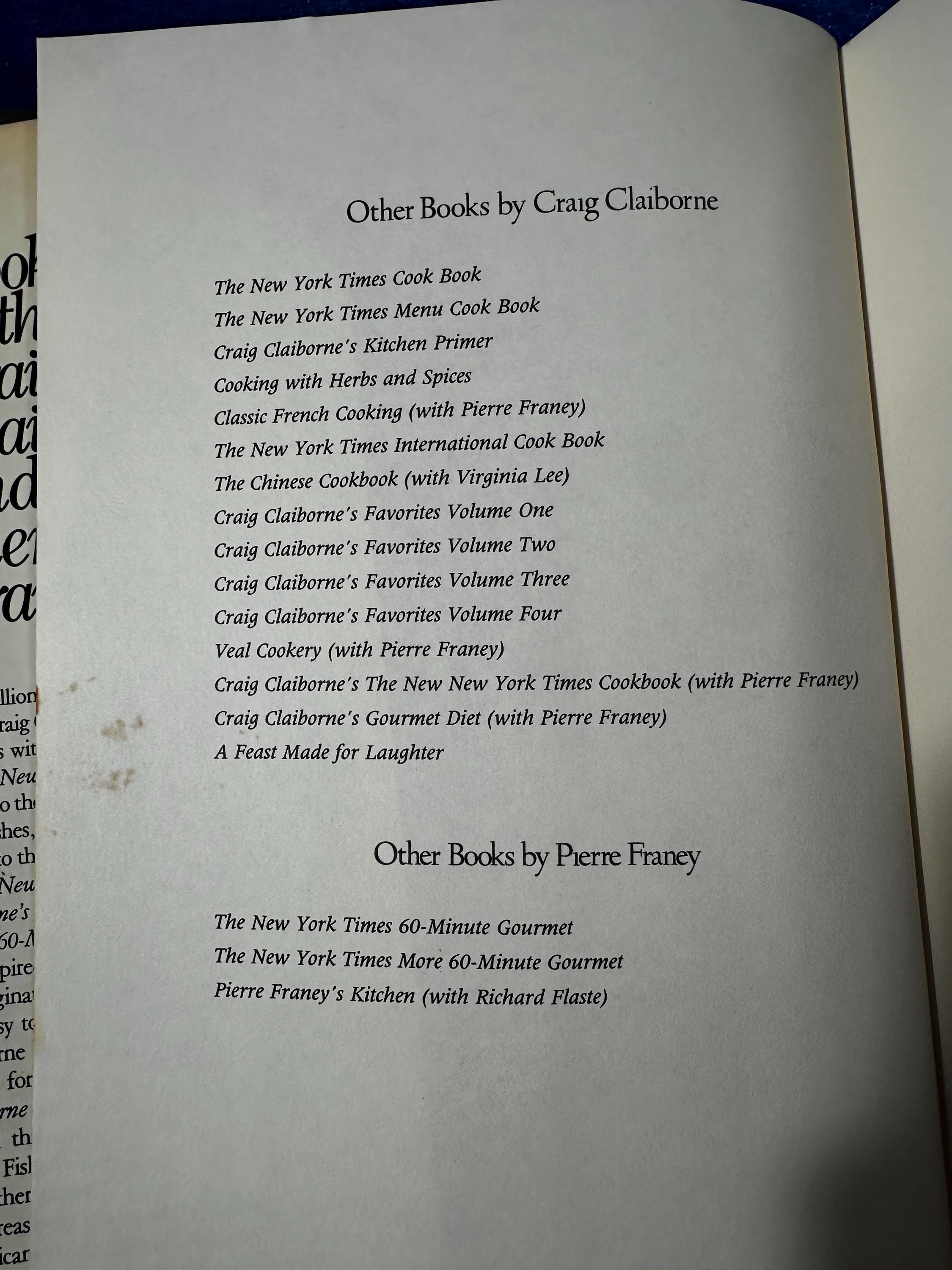 1983 Cooking With Craig Claiborne and Pierre Franey - Etsy