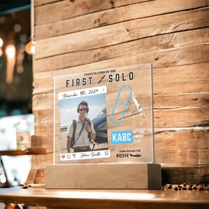 First Solo Flight Plaque | Unique Gift for Student Pilots & Women ...