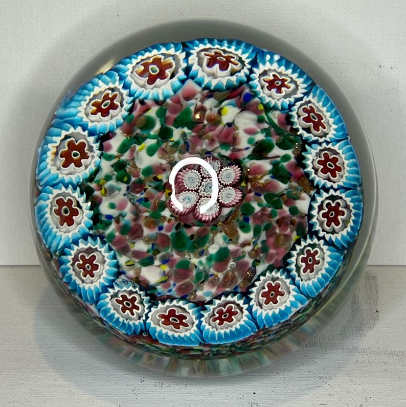 Paperweight, Vintage, Millefiori, Glass - Etsy