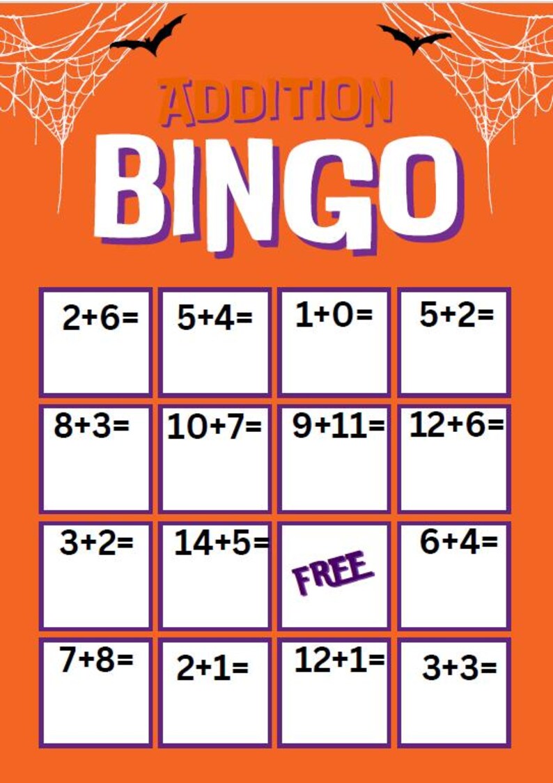 Halloween Addition Bingo - Etsy