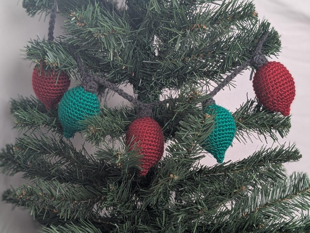 Crochet Christmas Light Bulb Pattern - Etsy