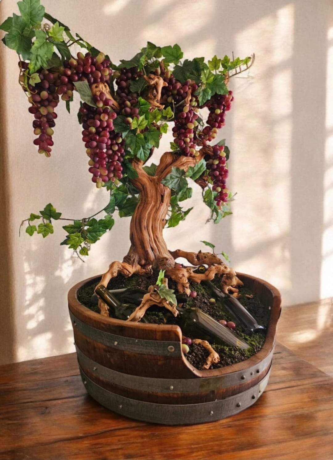 Grape Bonsai Tree Artificial Bonsai Interior Design Winery Decor ...