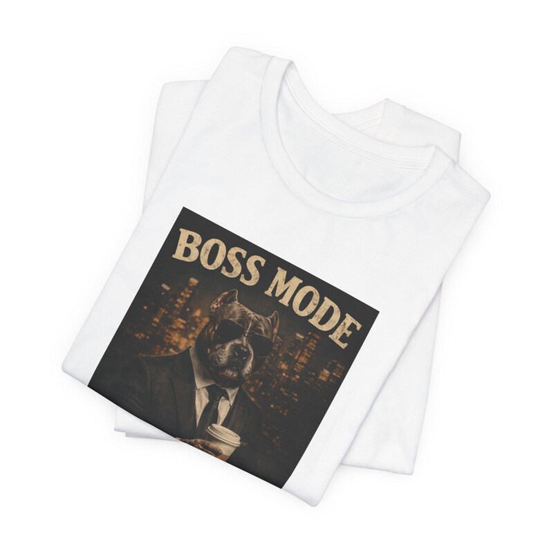 Boss Mode Pitbull Dog Shirt, Funny Sunglasses Graphic Tee - Etsy UK