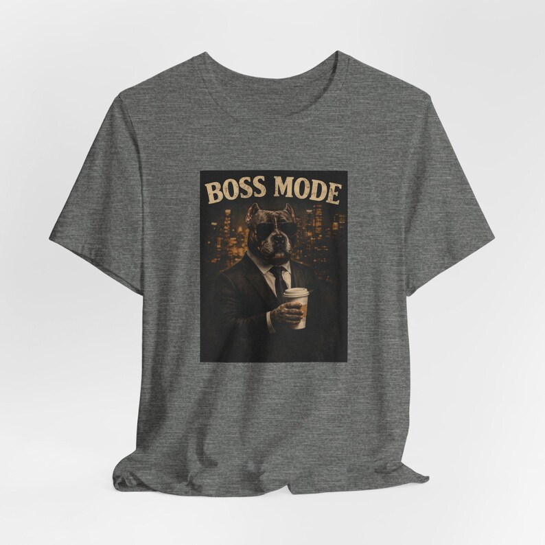 Boss Mode Pitbull Dog Shirt, Funny Sunglasses Graphic Tee - Etsy UK