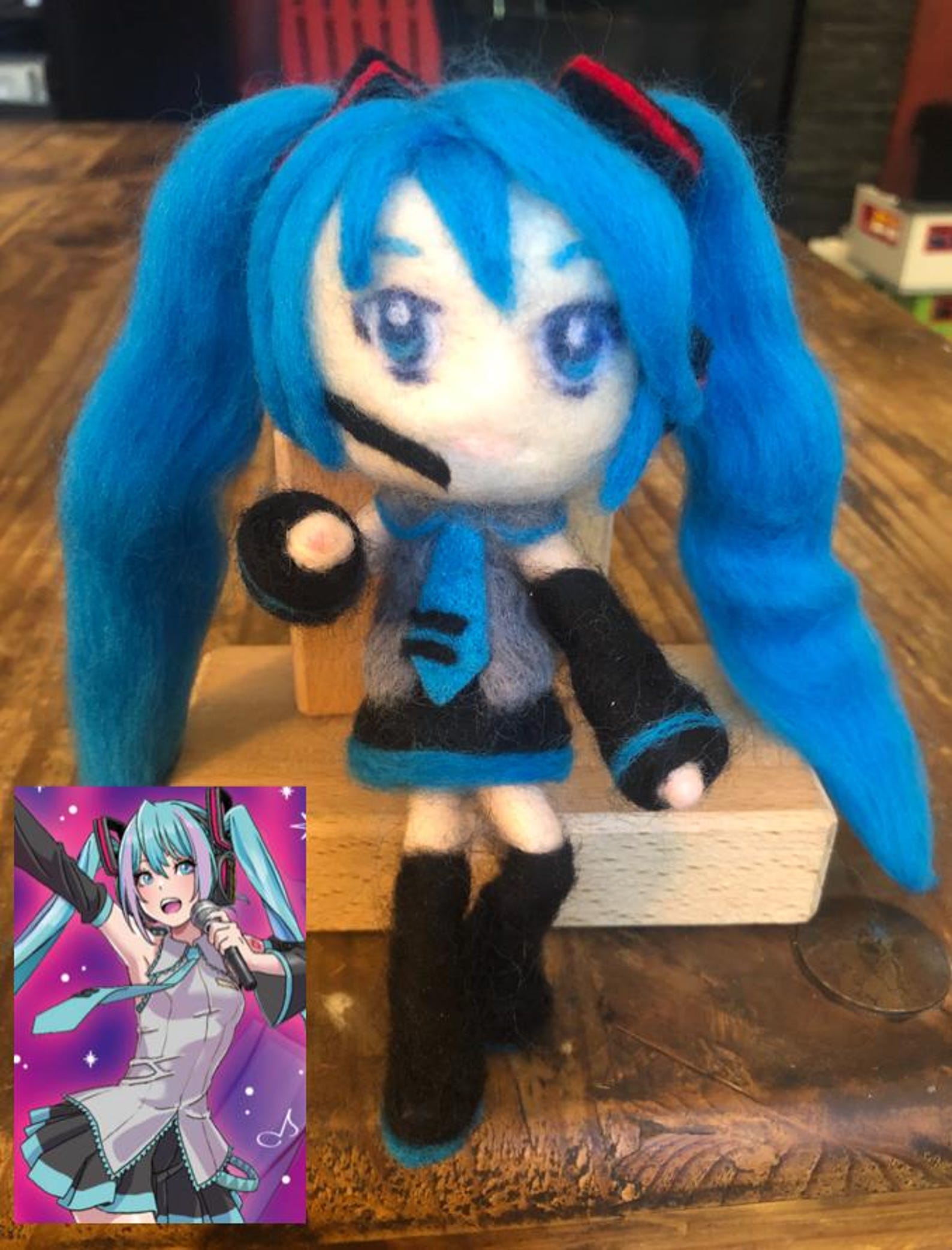 Custom Felt Figure Anime Portrait Doll Unique Handmade Personalized ...