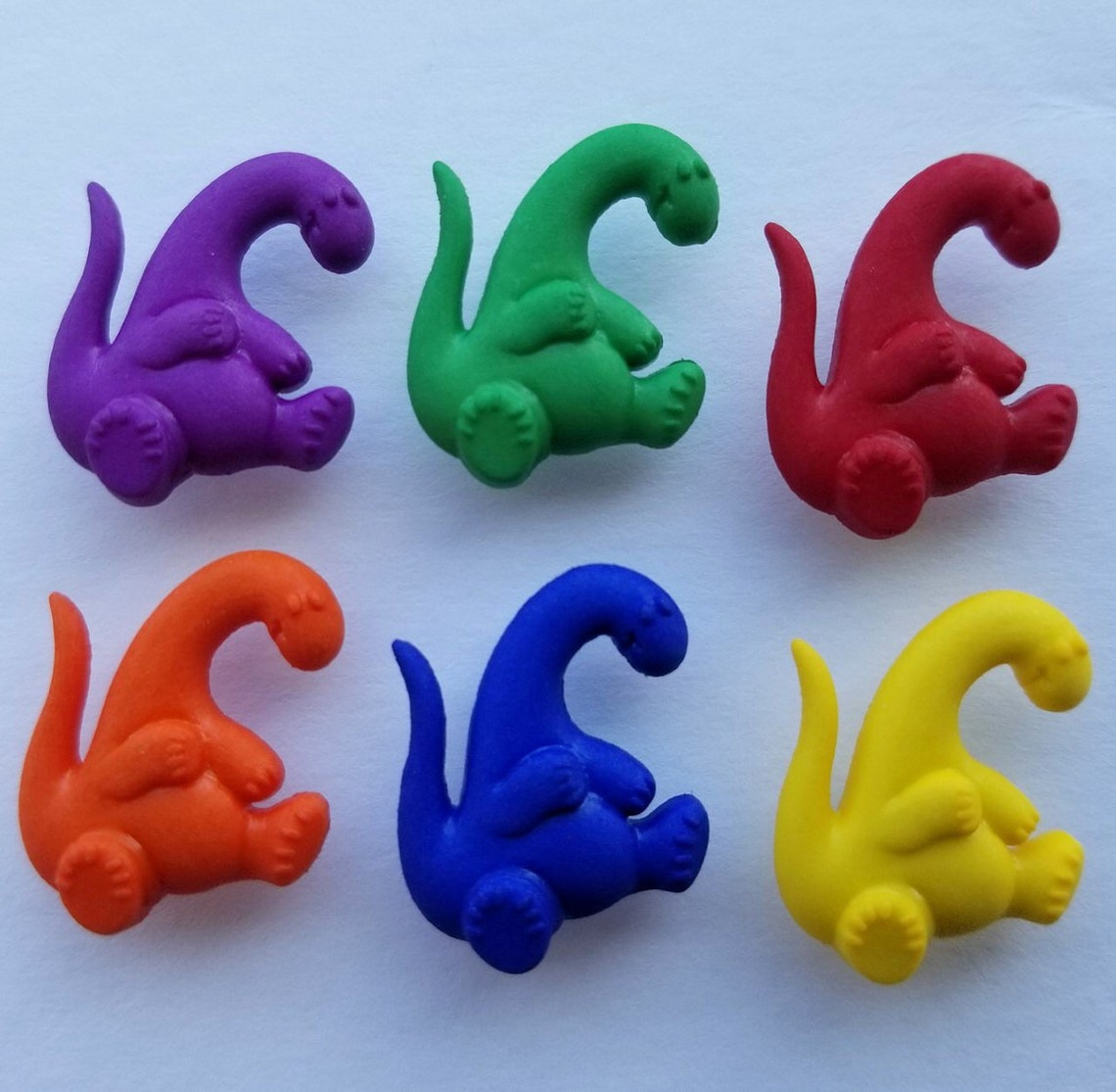 Craft Buttons BRIGHT DINOSAURS Brachiosaurus Children Animal - Etsy