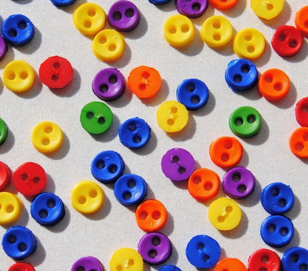 Primary MICRO MINI ROUND Bright Tiny Dress It up Sewing - Etsy