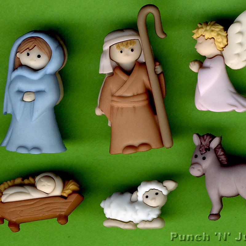 Nativity Buttons - Etsy UK