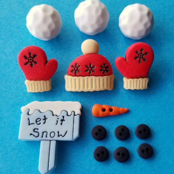Buttons Snowman - Etsy