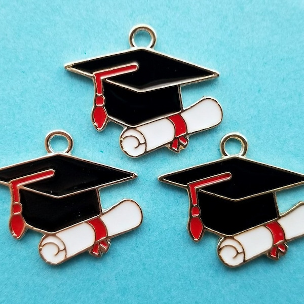 Graduation Cap Charm - Etsy