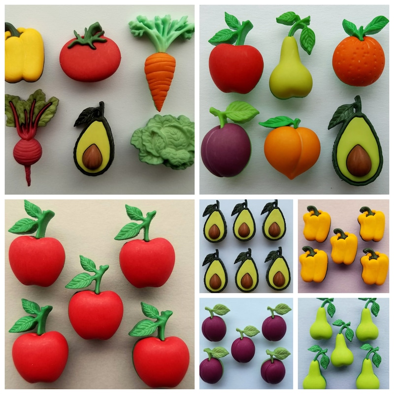 Fruit Buttons - Etsy