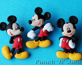 Mickey Buttons | Etsy UK