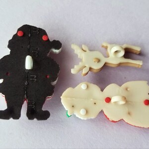 MR and MRS CLAUS Craft Buttons Father Christmas Santa Reindeer - Etsy