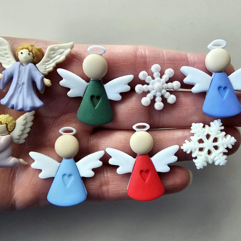 Button Angels Ornaments - Etsy
