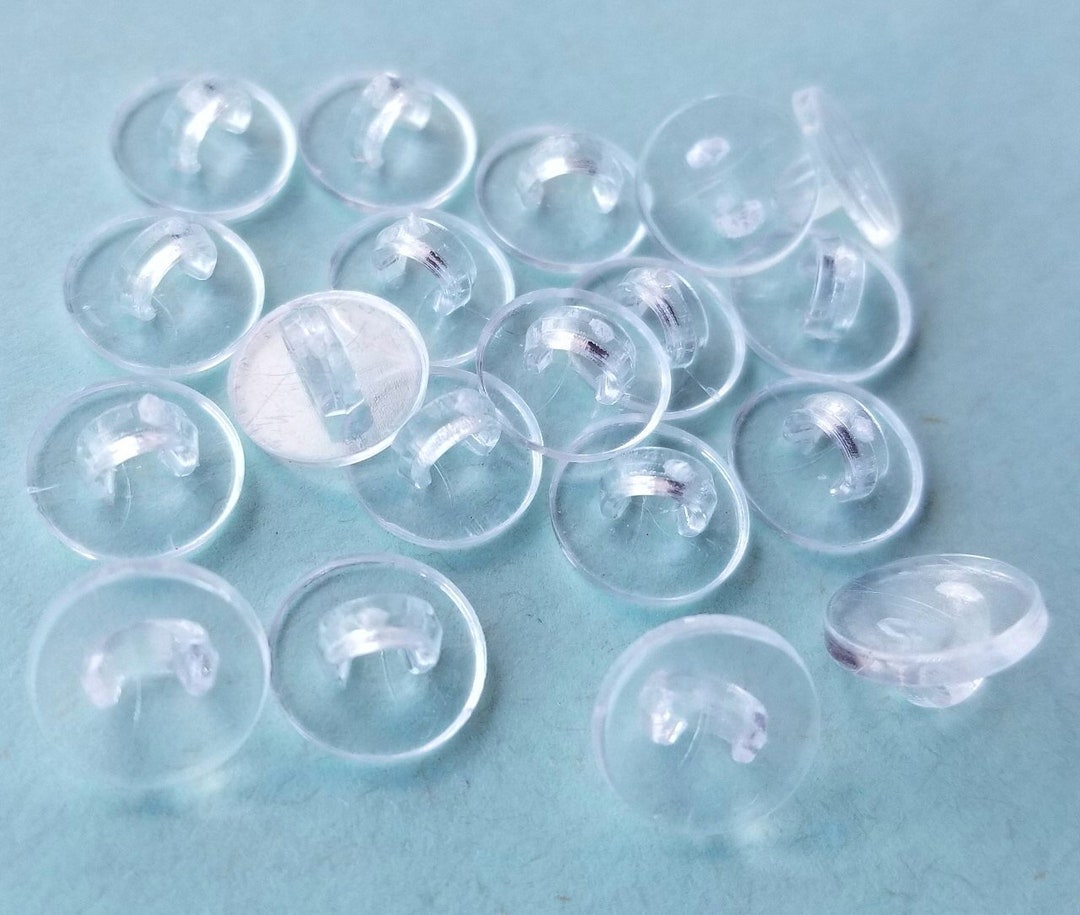 ACRYLIC BUTTON SHANKS Turn Flat Backed Embellishments and Flatback ...