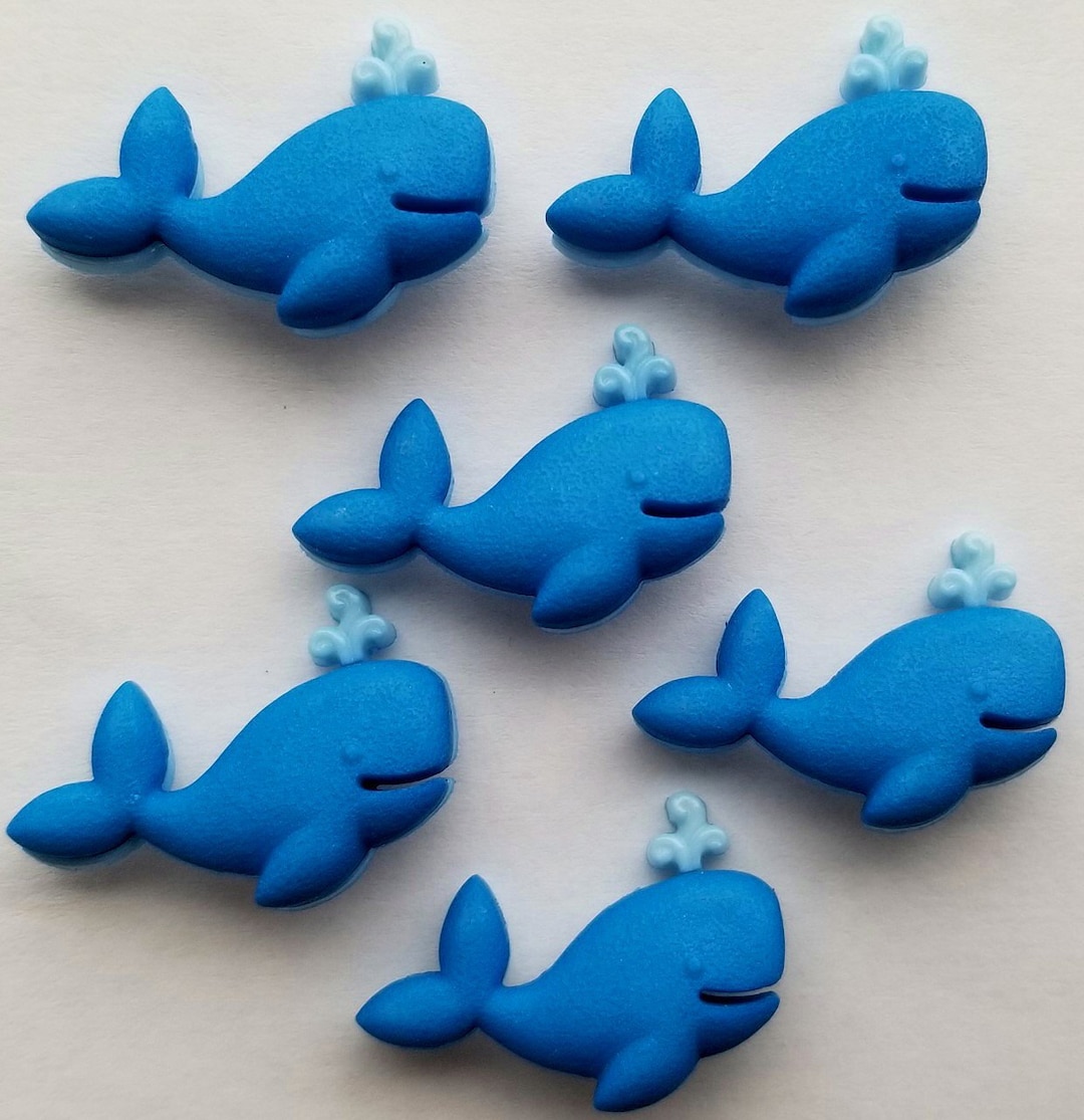 Craft Buttons BLUE WHALE Nautical Sea Life Animal Ocean's - Etsy