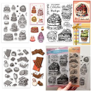 Cake Rubber Stamp - Etsy