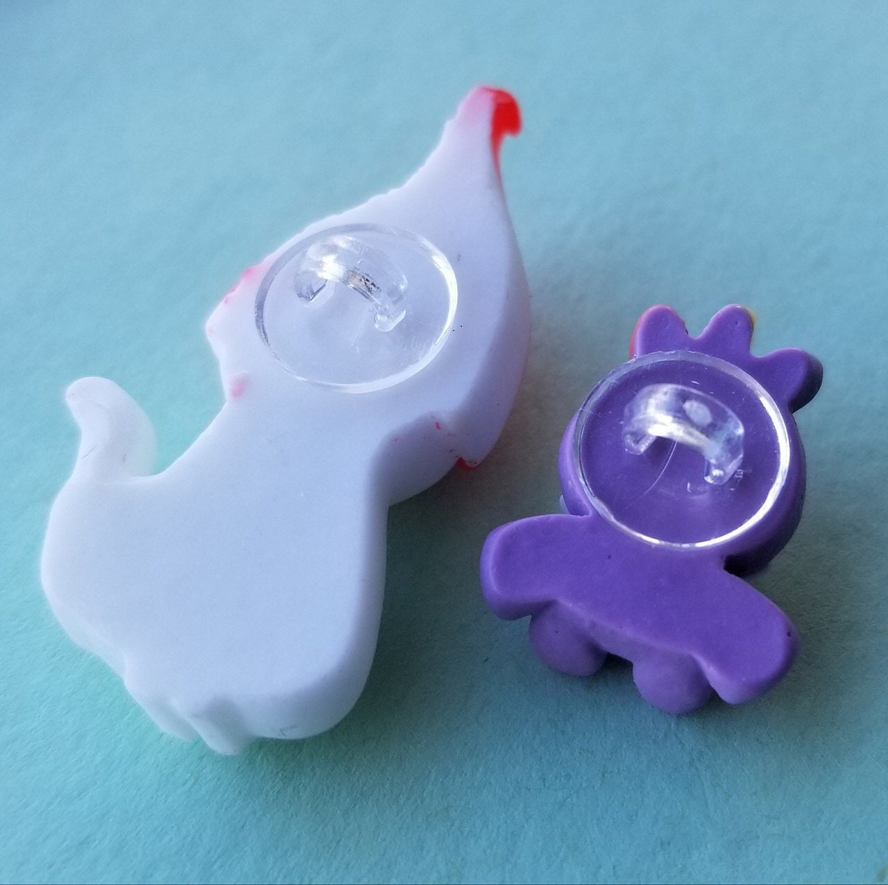 ACRYLIC BUTTON SHANKS Turn Flat Backed Embellishments and Flatback ...