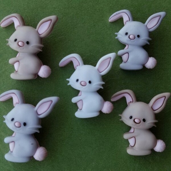 Bunny Buttons - Etsy