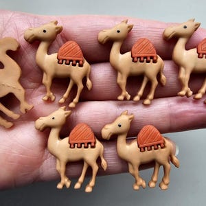 Craft Buttons NATIVITY ANIMALS Christmas Baby Jesus Christ Camel Ox ...