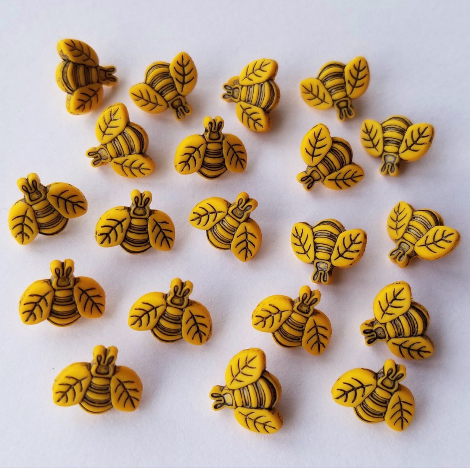 Dress It up Craft Buttons TINY BEES Bumble Honey Garden Nature - Etsy
