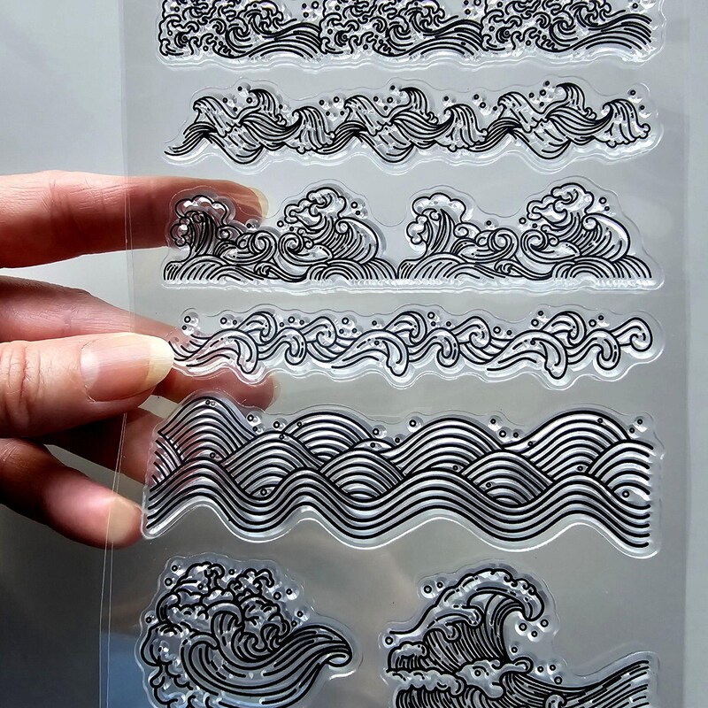 Beach Rubber Stamp - Etsy