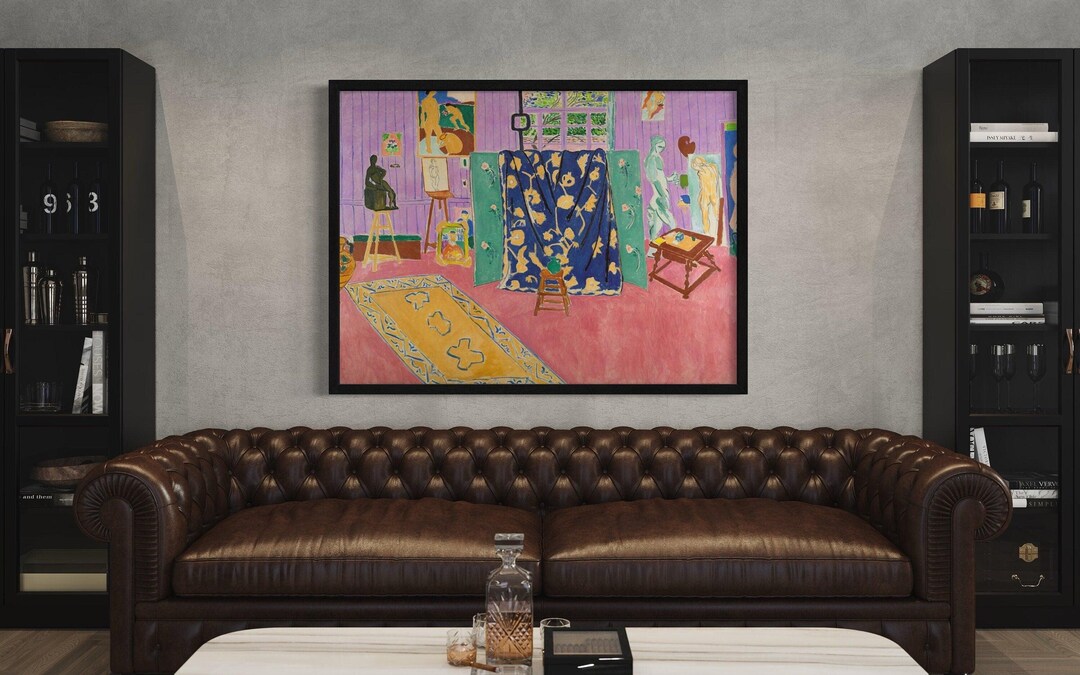 Henri Matisse Pink Studio 1911 Canvas Wall Art Poster, Henri Matisse ...