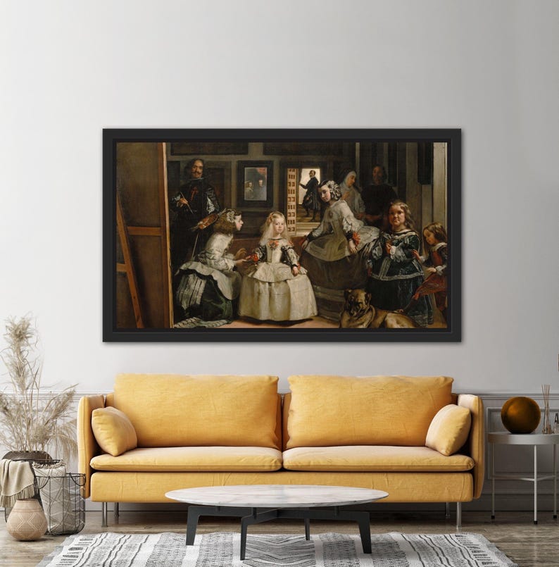 Diego Velázquez Las Meninas Canvas Print Wall Art, Classic Artwork for ...