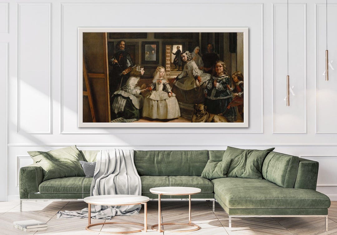 Diego Velázquez Las Meninas Canvas Print Wall Art, Classic Artwork for ...