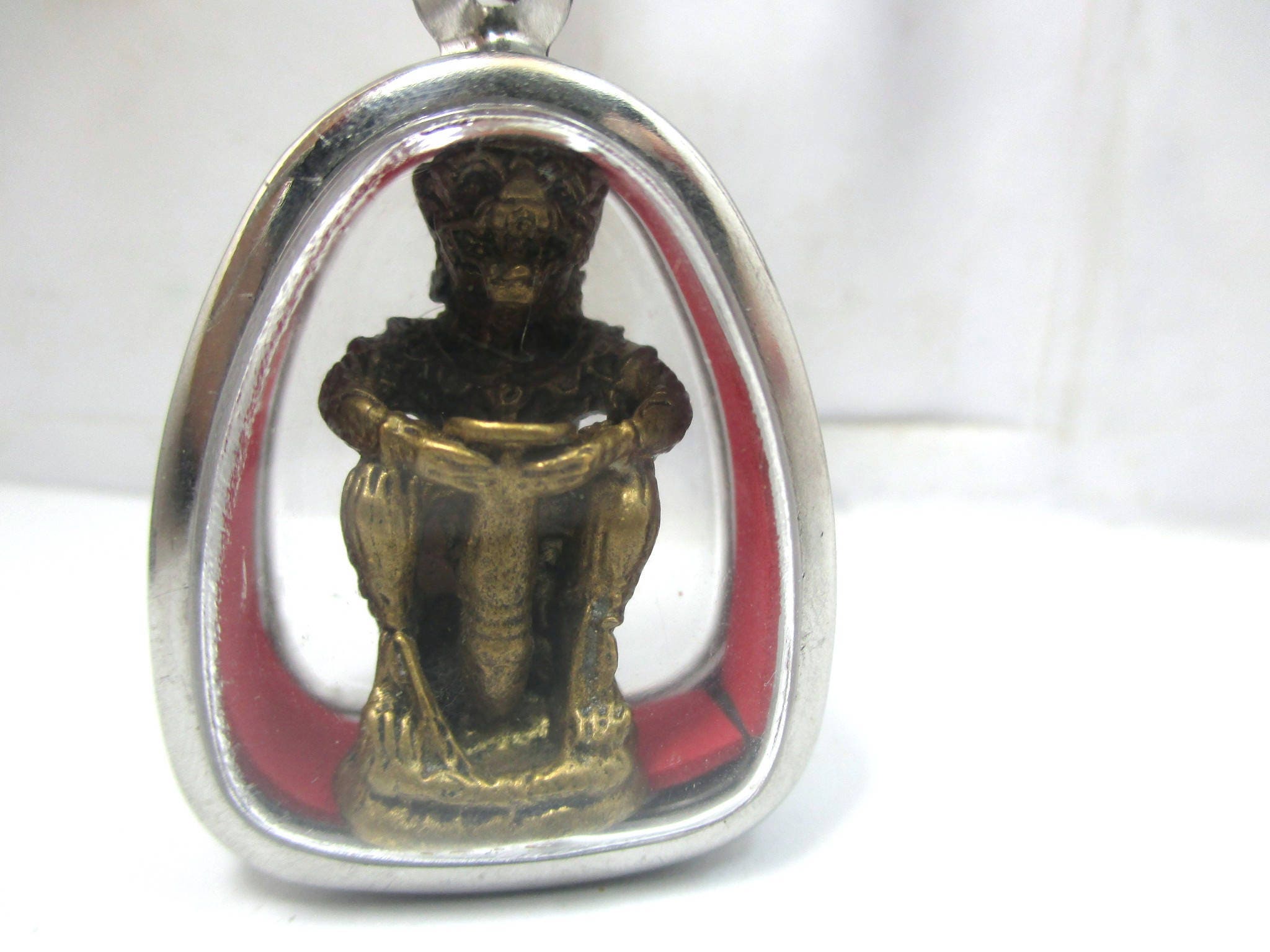 Unique Thai Hanuman lord of Monkey Amulet Brass Miniature - Etsy
