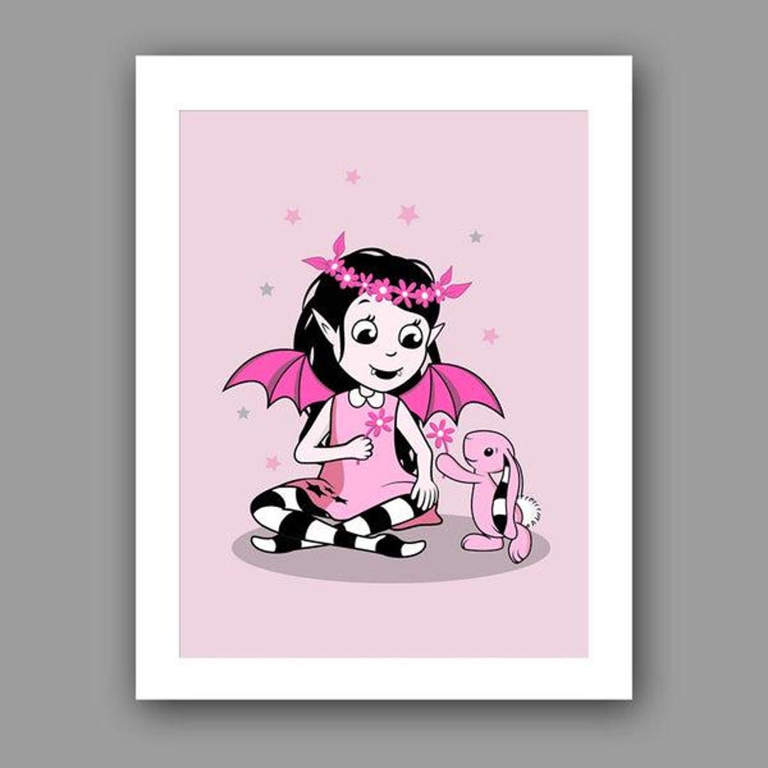 Isadora Moon and Pink Rabbit 11x14" Art Print (unframed) - Etsy