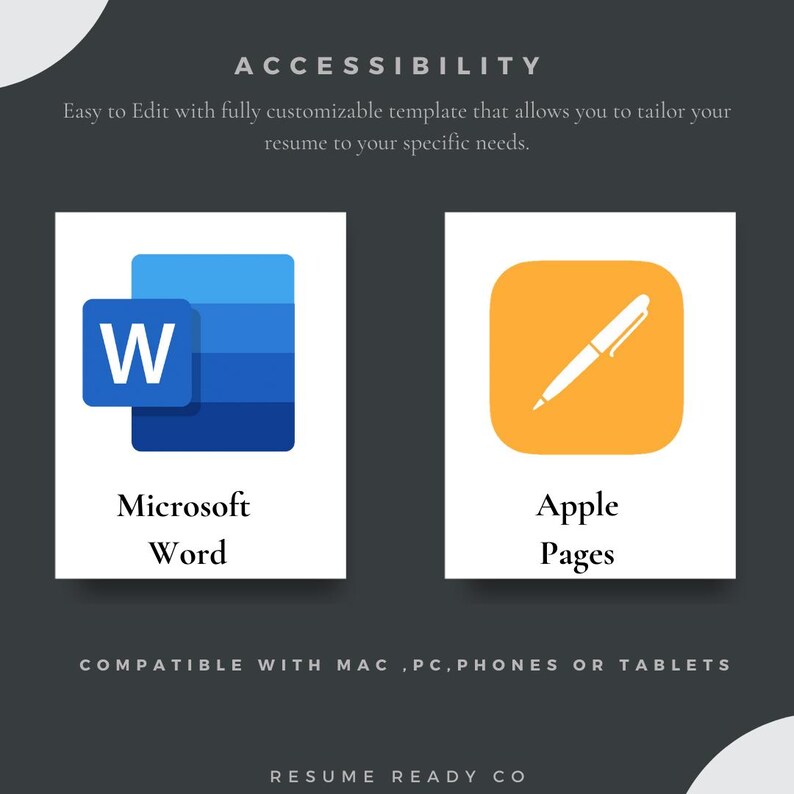 Professional Grey Series Resume Template | Editable CV Design | Instant ...