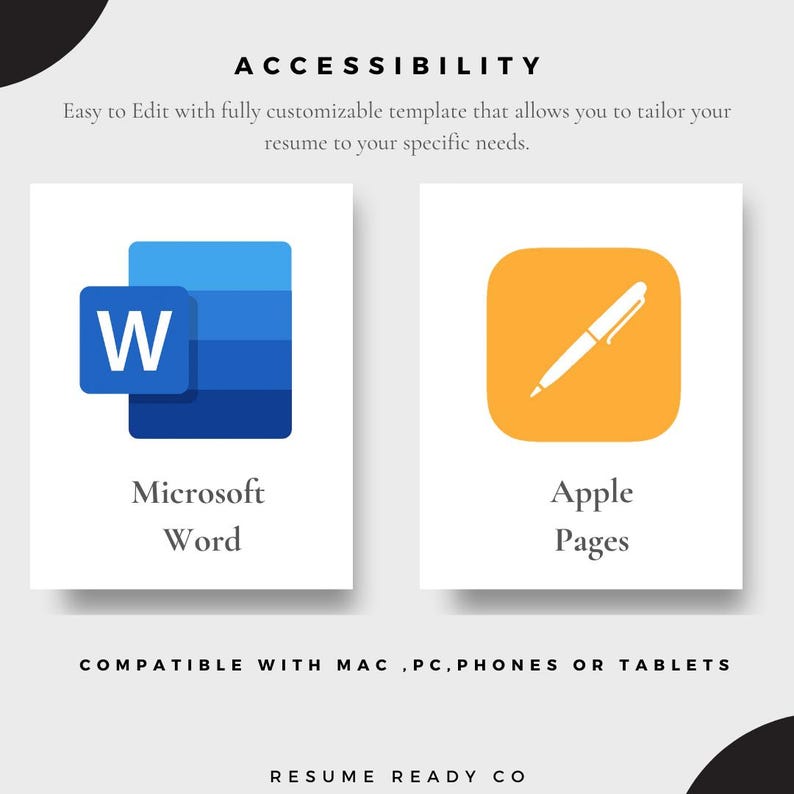 Smoke-dark Professional Resume Template Creatives Editable CV Design ...