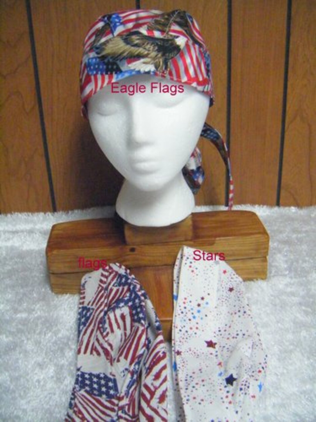 Assortment of Do Rags Flags/eagle & Flags/ Stars, Etc. - Etsy