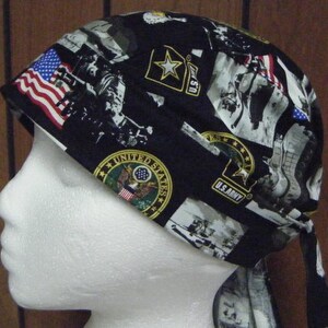 Military Do Rag Army/navy/marines/air Force/eagle American Flag ...