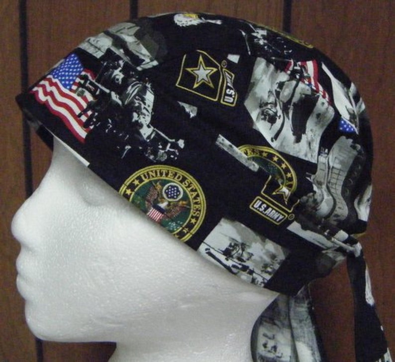 Military Do Rag Army/navy/marines/air Force/eagle American Flag ...