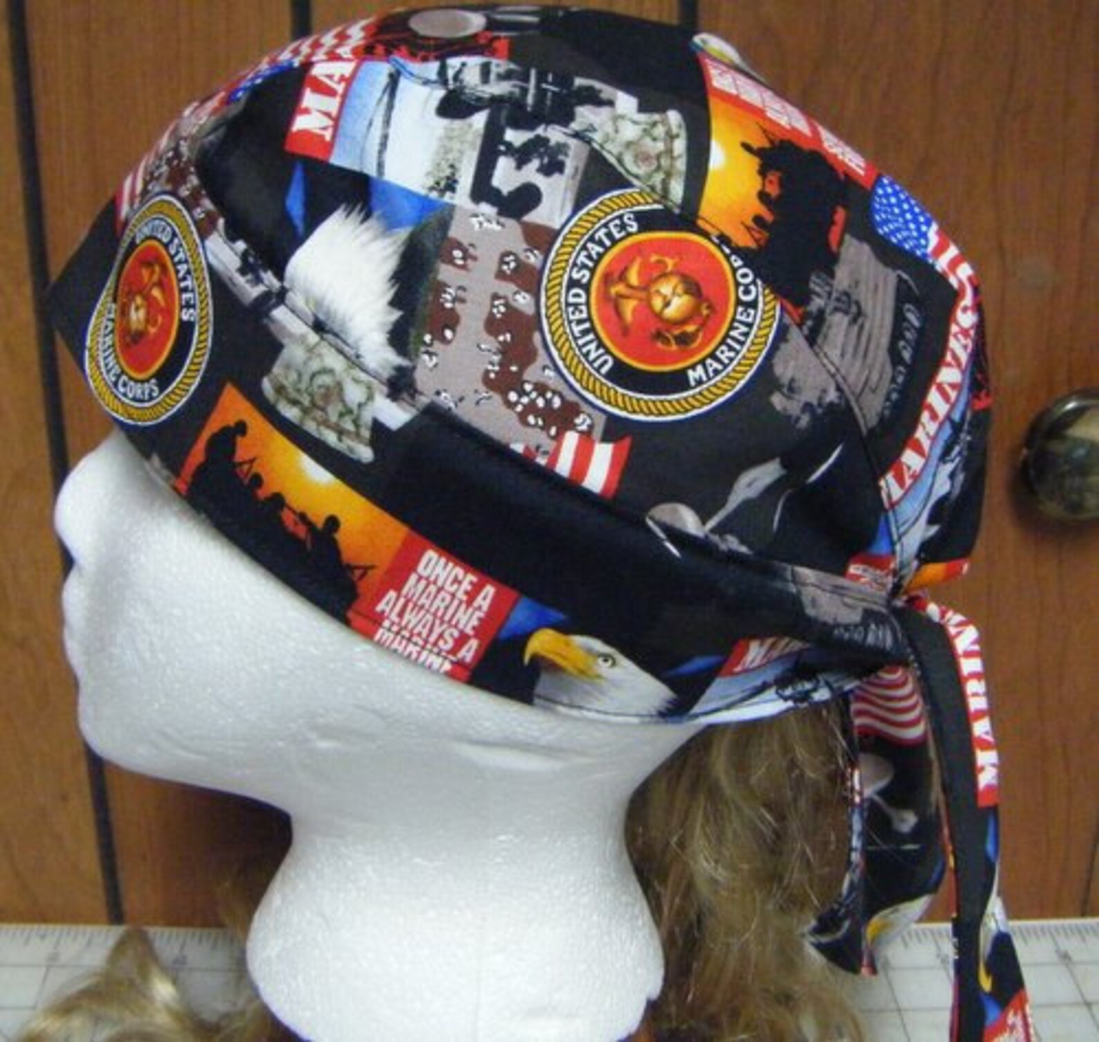 Military Do Rag Army/navy/marines/air Force/eagle American Flag ...