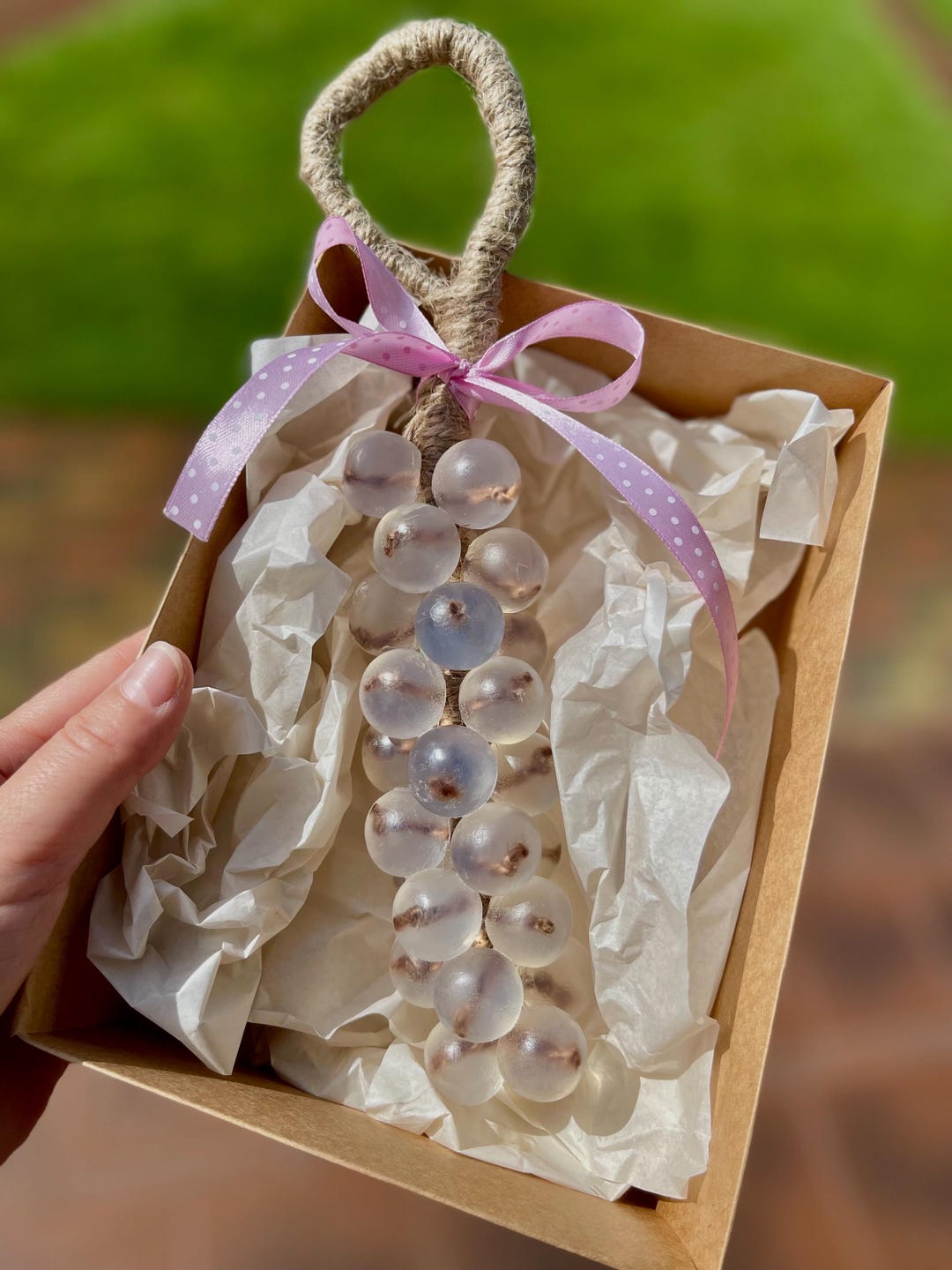 Handmade Grape Cluster Soap: Juicy Carambola Scent, Vegan Bath Decor - Etsy