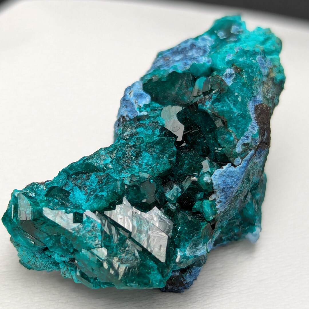 Dioptase Rare Crystal Emerald Green Color Specimen from congo - Etsy