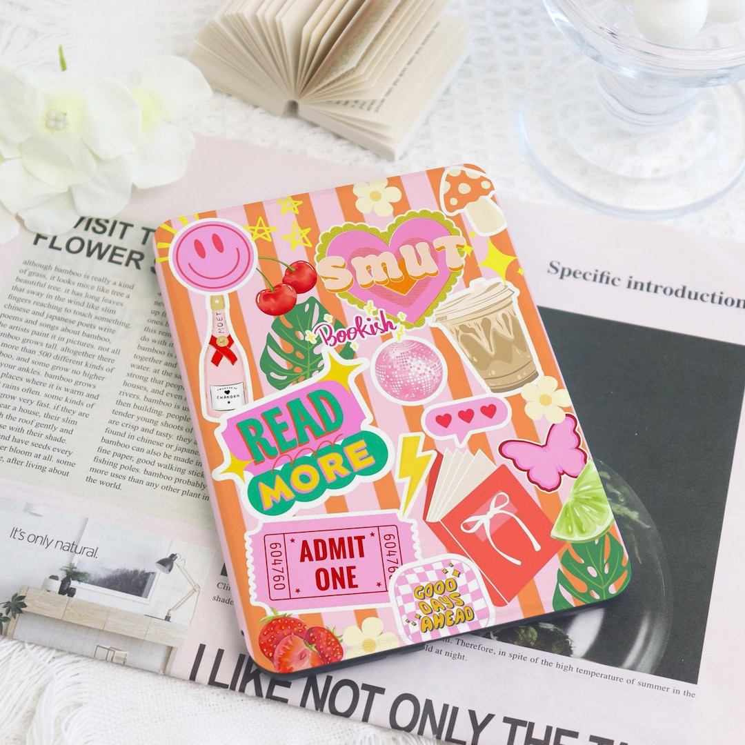 Colorful Collage Kindle Custom Case With Hand Strap for Paperwhite 1/2 ...