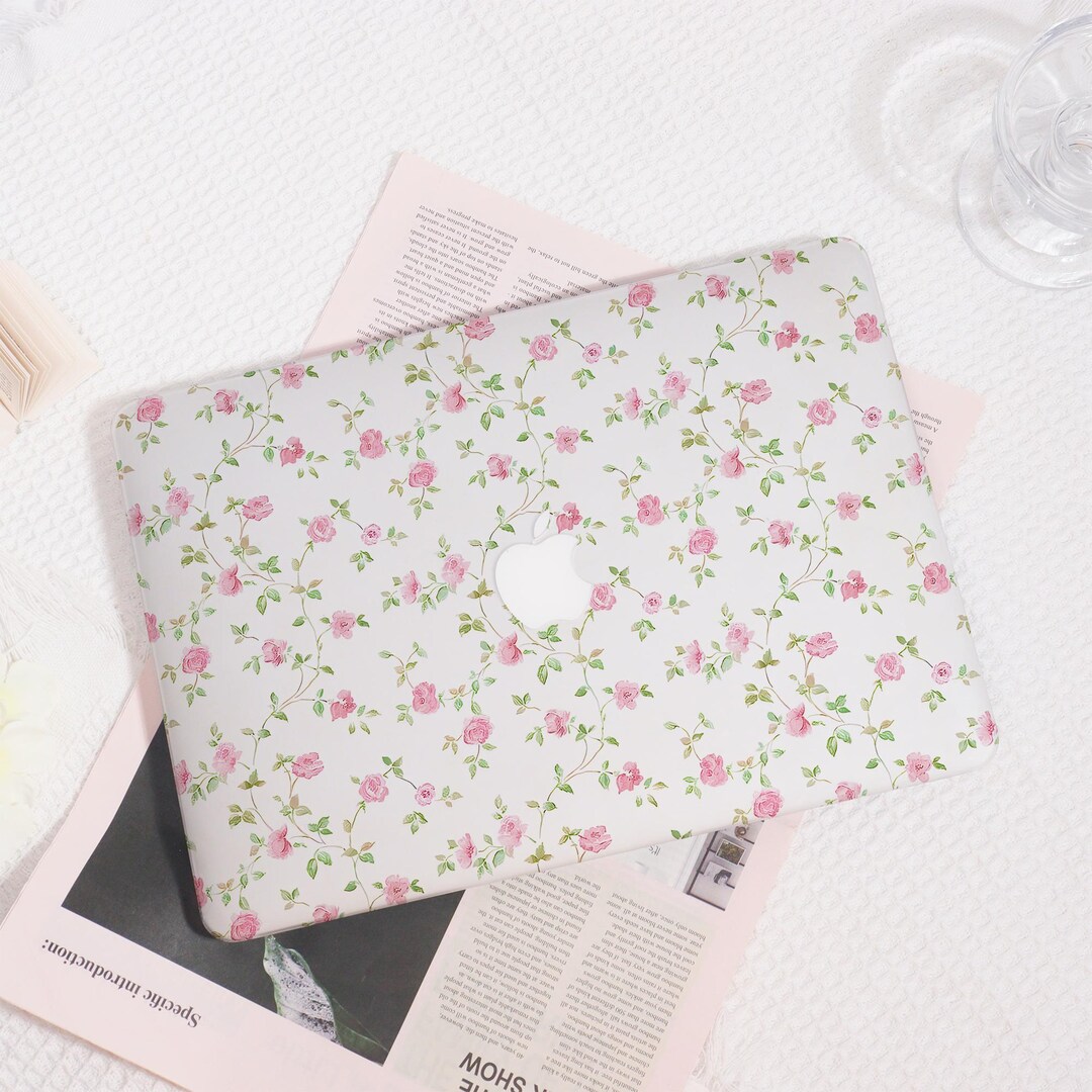Pretty Pink Floral MacBook Case,custom Protective Hard Laptop Case for ...
