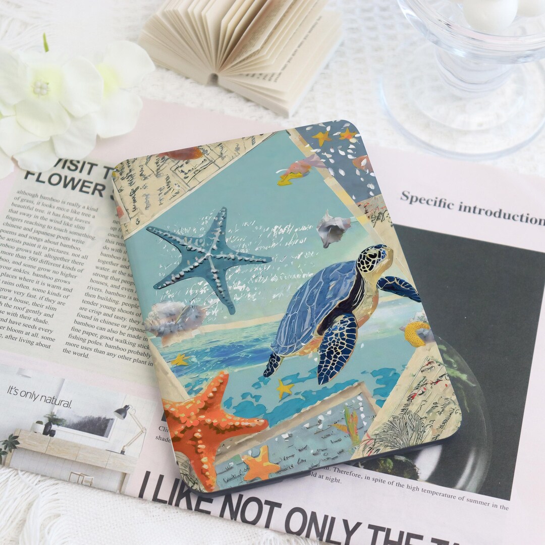 Sea Turtle Starfish Kindle Case,custom Cover for Paperwhite 1/2/3/4 ...