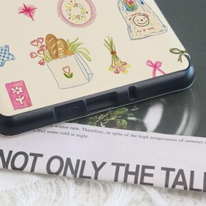 Cute Floral Items Kindle Custom Case With Hand Strap for Paperwhite 1/2 ...