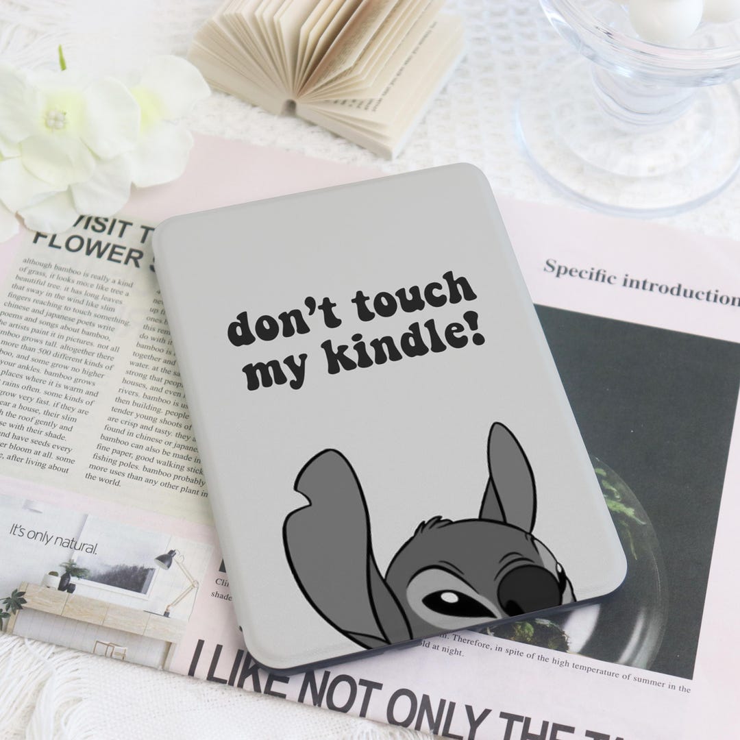 Cute Stitch Kindle Custom Case With Hand Strap for Paperwhite 1/2/4 ...
