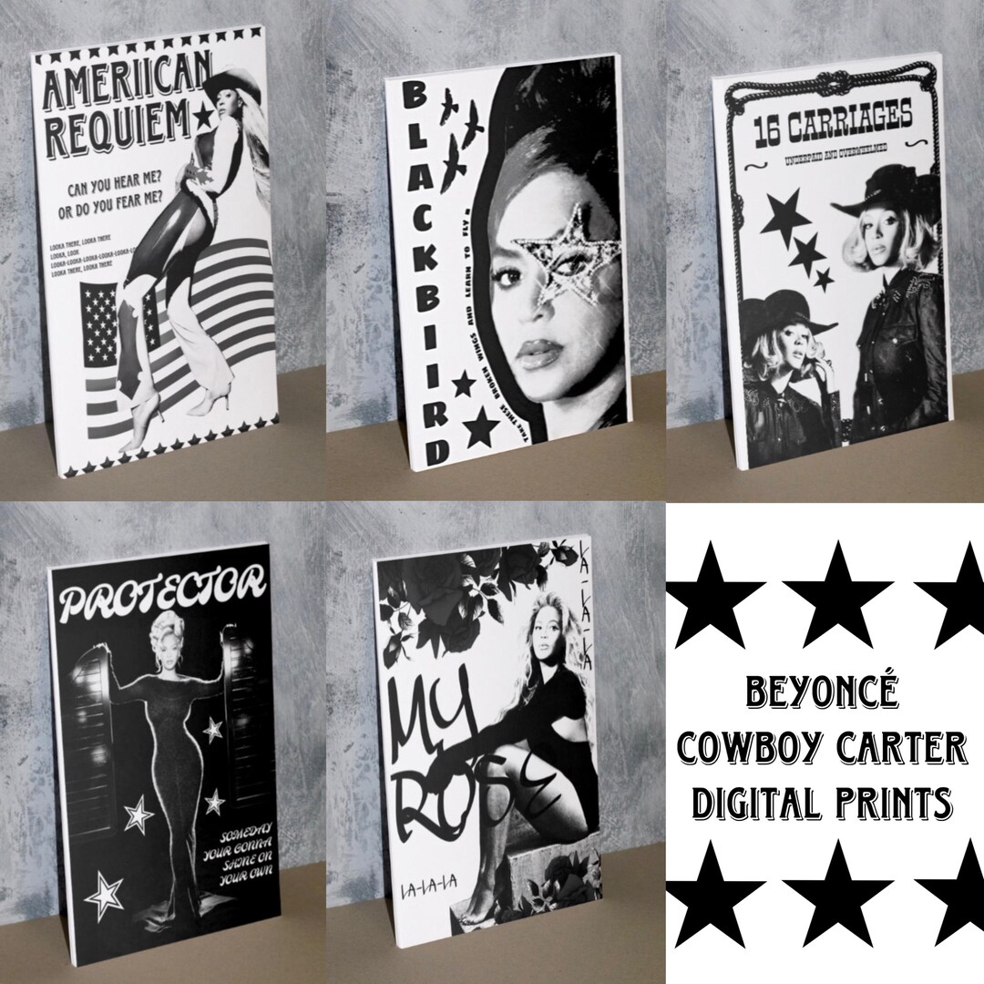 Beyoncé Cowboy Carter Digital Prints, Tracks 1-5 - Etsy